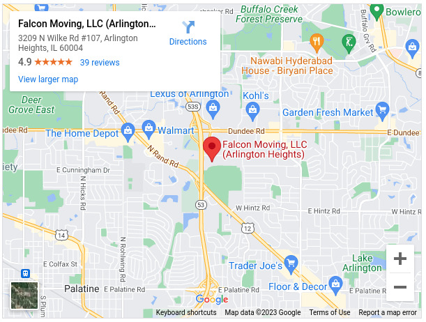 Falcon Moving Offers Moving Services in Arlington Heights with Free Quotes