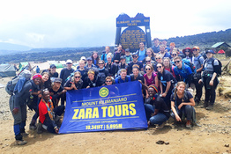 Symbolic Trek Up Mount Kilimanjaro Promoted by Zara Tours