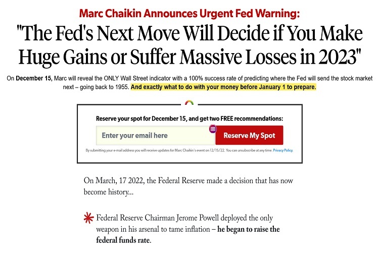 Marc Chaikin's Urgent Fed Warning: Power Gauge Pediction for 2023