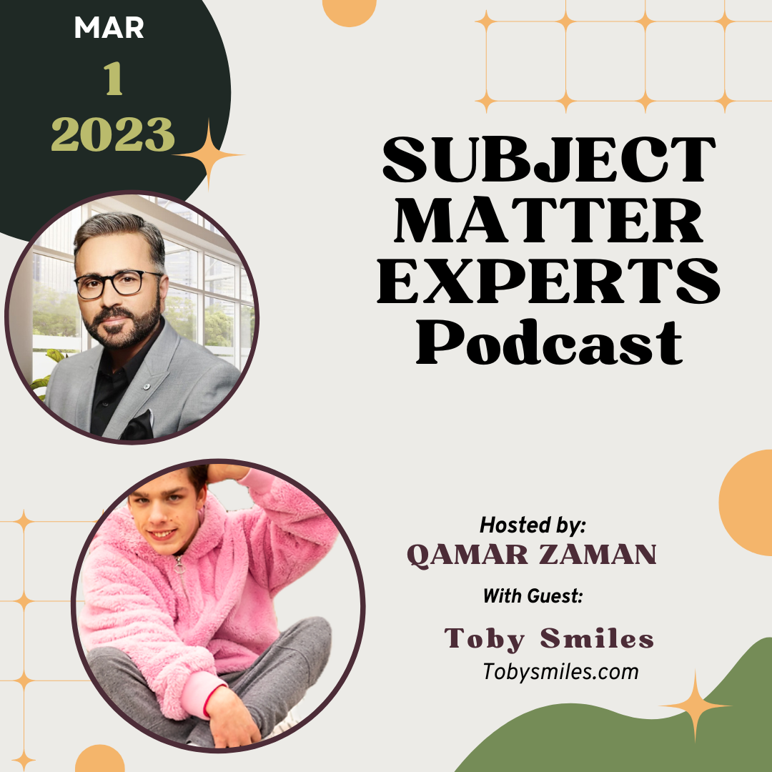 KISS PR Brand Story Podcast Host Qamar Zaman Interviews Toby Smiles - A ...