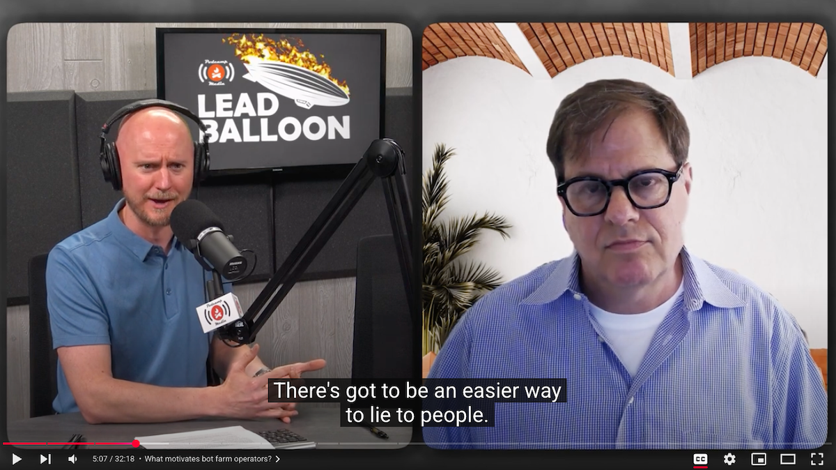Lead Balloon Podcast Reveals How Bot Farms Game Social Media