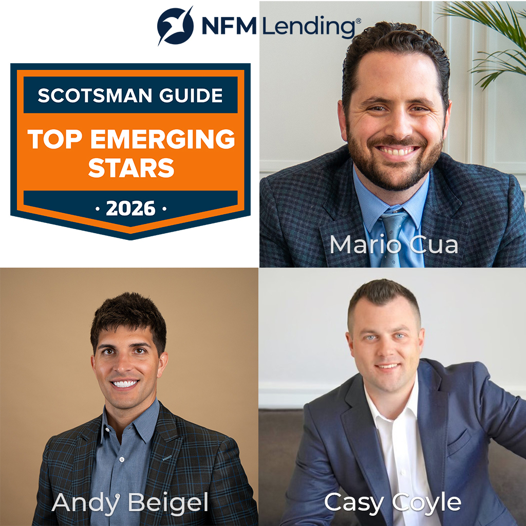 NFM Lending Announces Three Loan Originators Named 2026 “Top Emerging ...