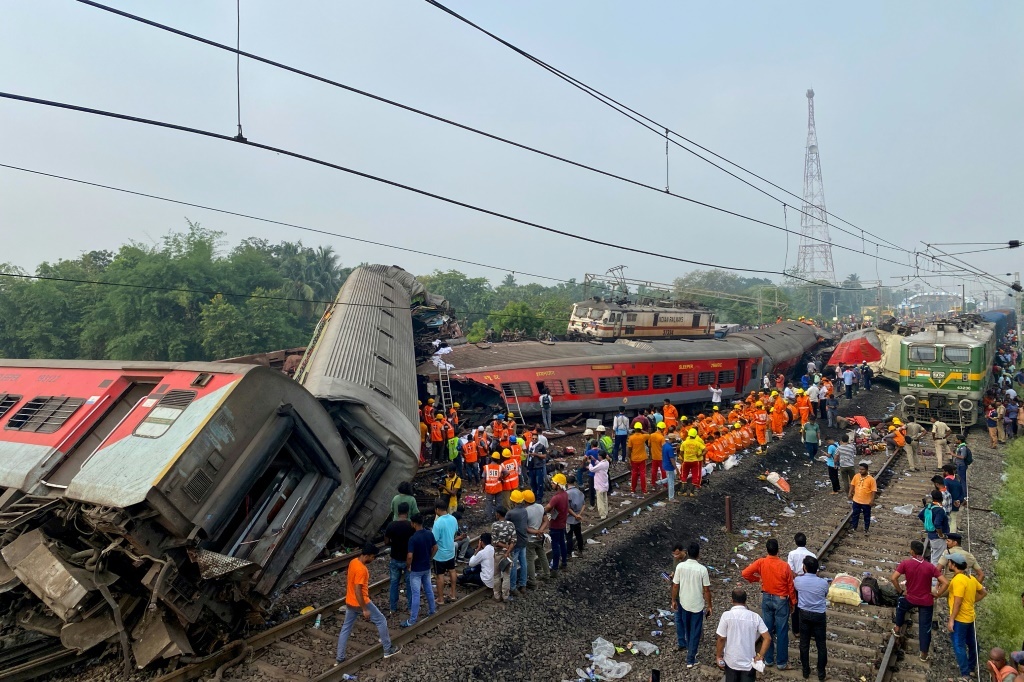 Smashed carriages and corpses: India's train disaster
